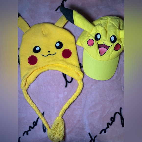 Pokemon | Accessories | 2 Pokemon Pikachu Hats | Poshmark